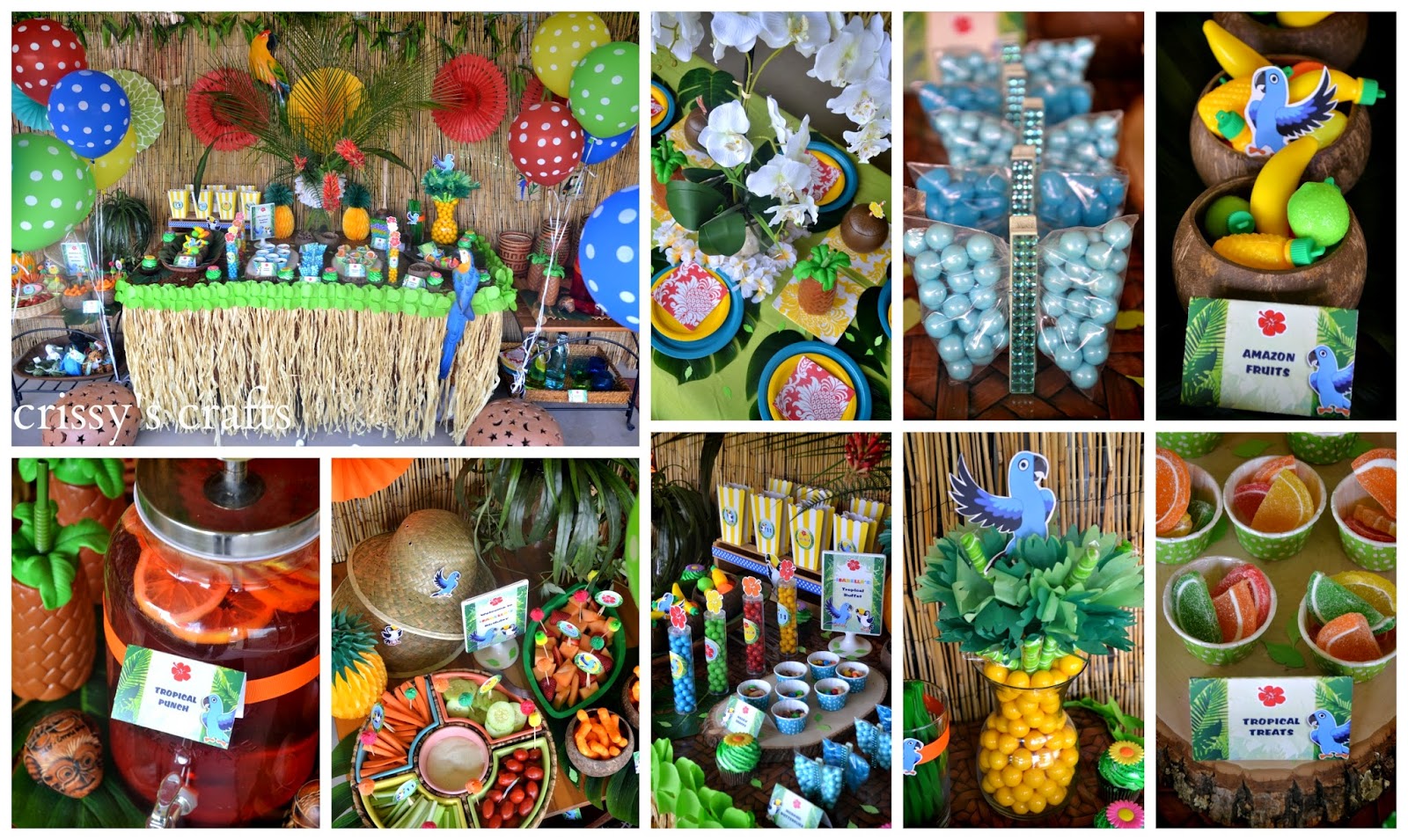 Crissy's Crafts: Rio 2 Inspired Party - It's on in the Amazon!