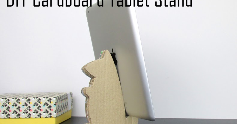 DIY Cardboard Tablet Stand | MY WHITE IDEA DIY
