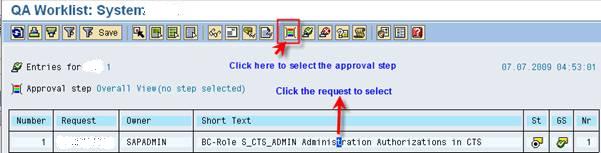 VENKAT SAP BASIS: SAP: QA Approval Step configuration