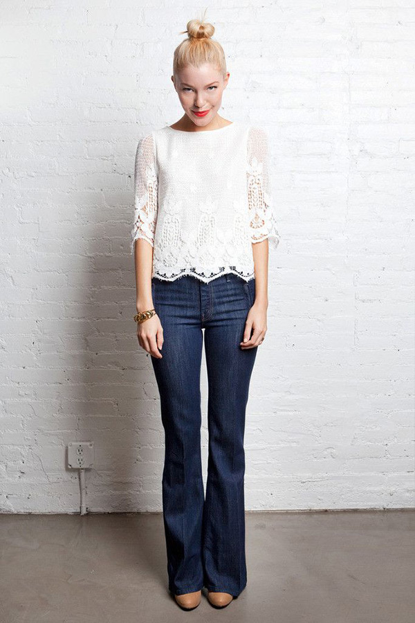6 Add A Lace Top And Pretty Ankle Boots For A Feminine Look