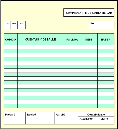 Contabilidad: Comprobantes de contabilidad