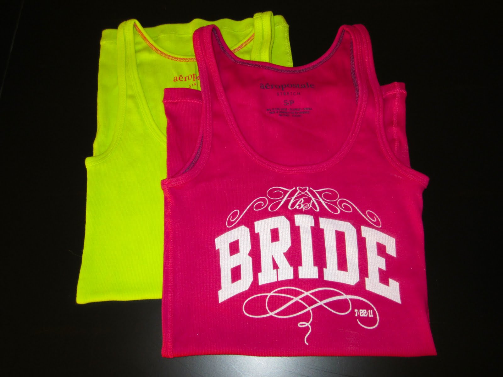 DIY Bridal Party Tanks