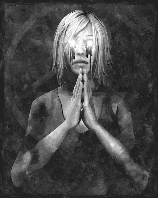Tenkar's Tavern: Free Stock Art - Horror / Gothic - "The Prayer"