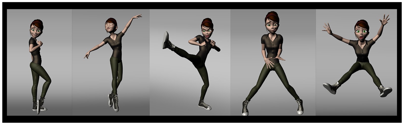 Sam Cannon: [Maya Class] 5 Character Poses