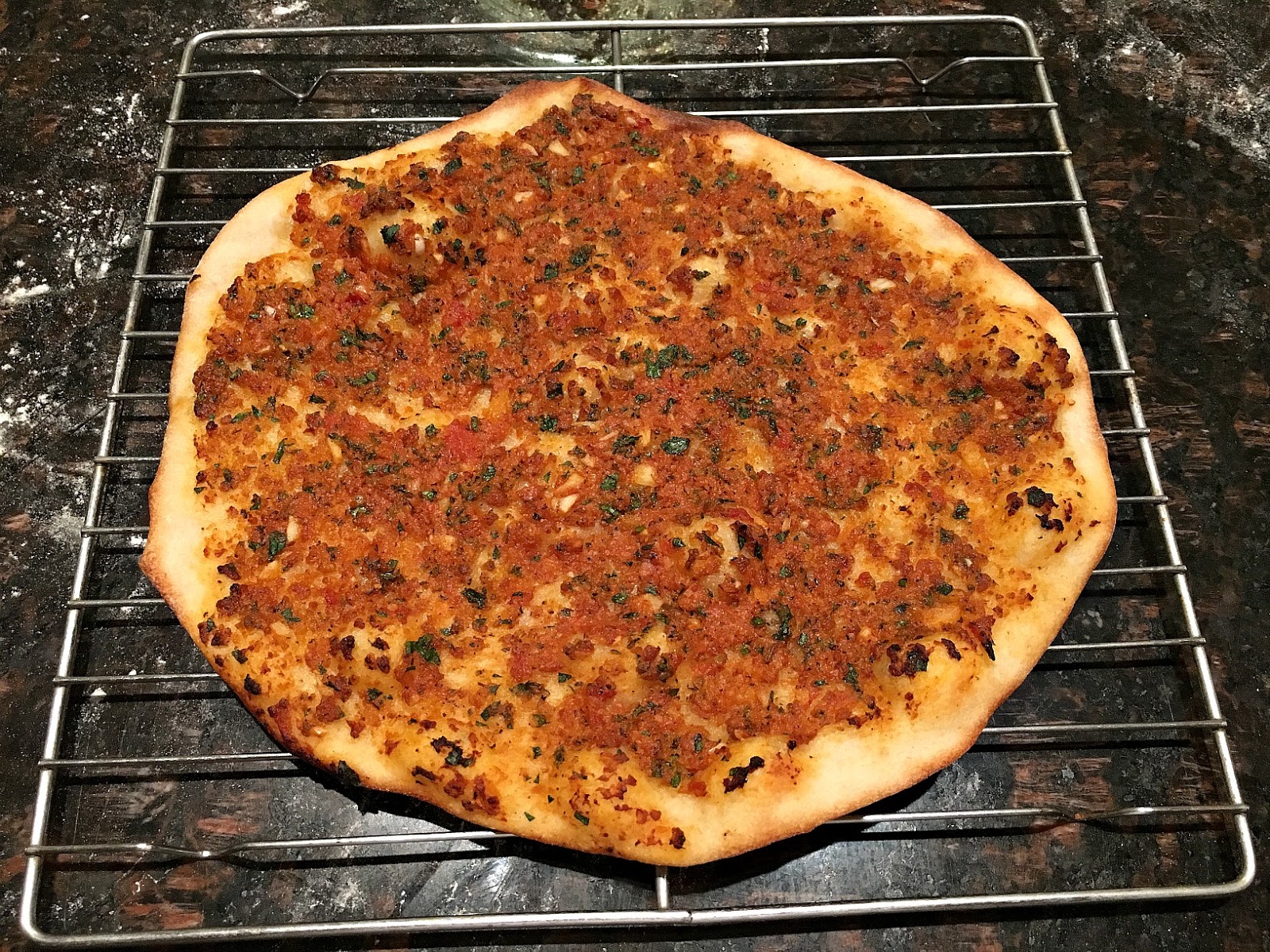 Cooking without a Net: Baking Class: Lahmacun (Flat Bread with Lamb and ...