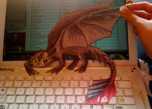 PaperCraft: HTTYD - Toothless Paper Child