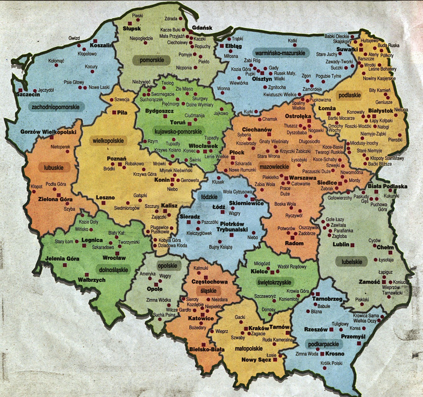 Nietypowe nazwy miast i wsi w Polsce