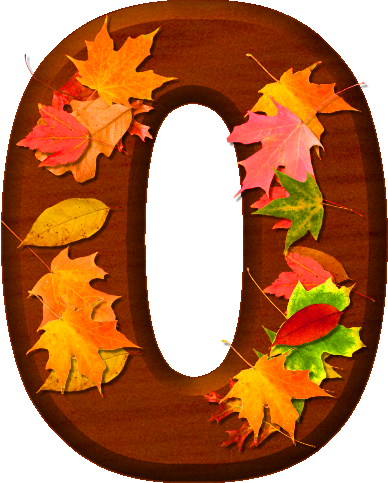 ® Colección de Gifs ®: IMÁGENES DE NÚMEROS PARA IMPRIMIR - OTOÑO
