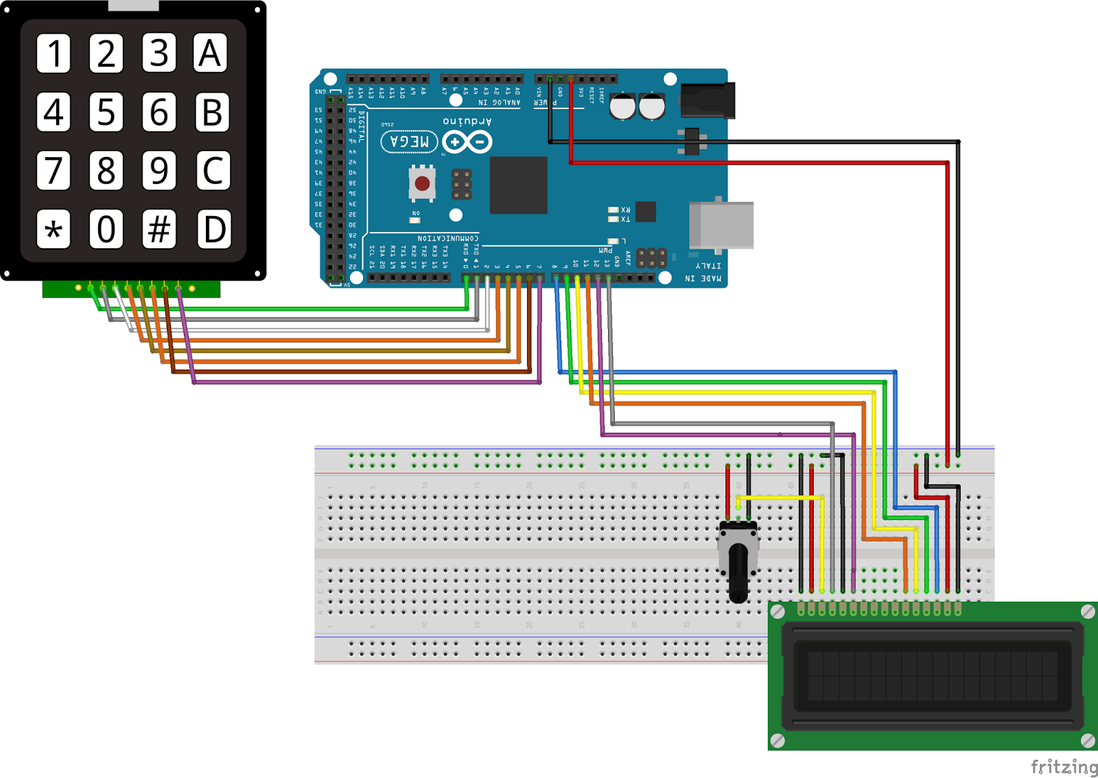 4th Project - Calculator with LCD Display and Keypad | Densluck