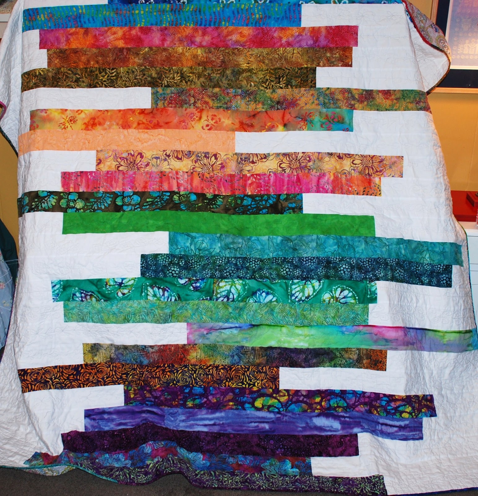 Ladybug Lovelies: Batik Strata Quilt