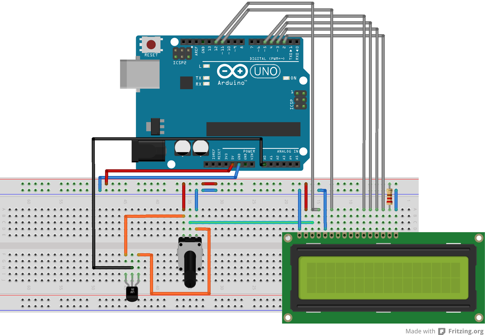El Cajón De Arduino Tutorial Lcd Sensor De Temperatura Termómetro De Ambiente