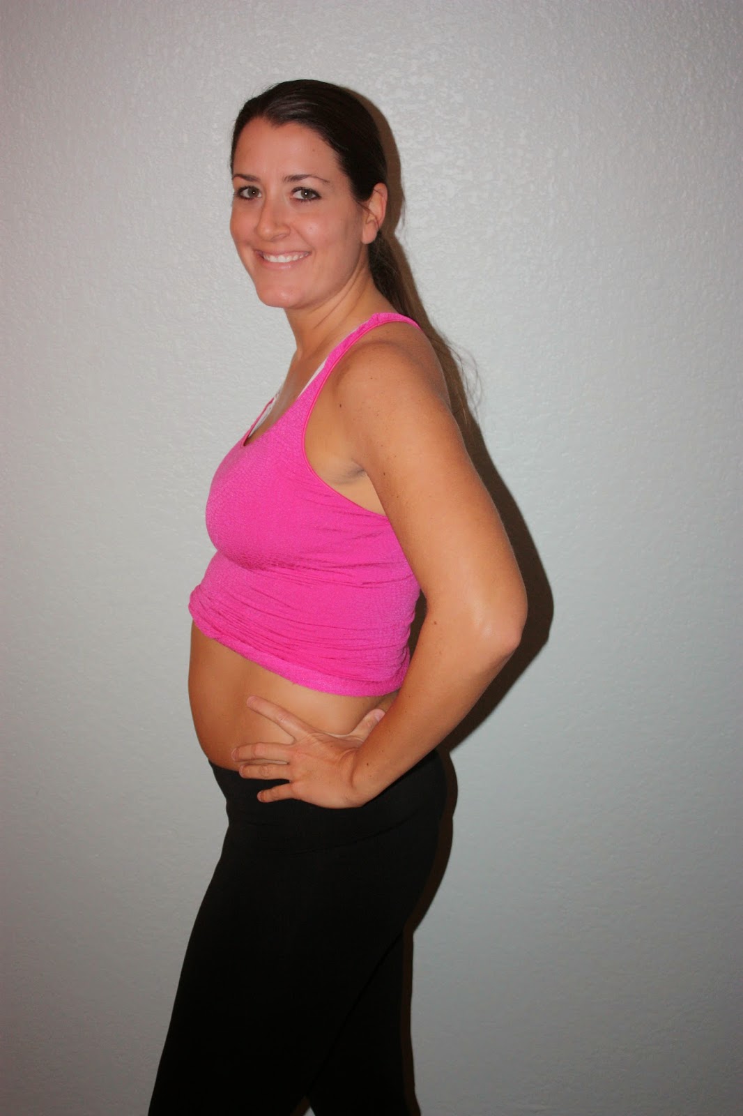 Ivie Family: 12 weeks belly pic! Hasta la vista 1st trimester!