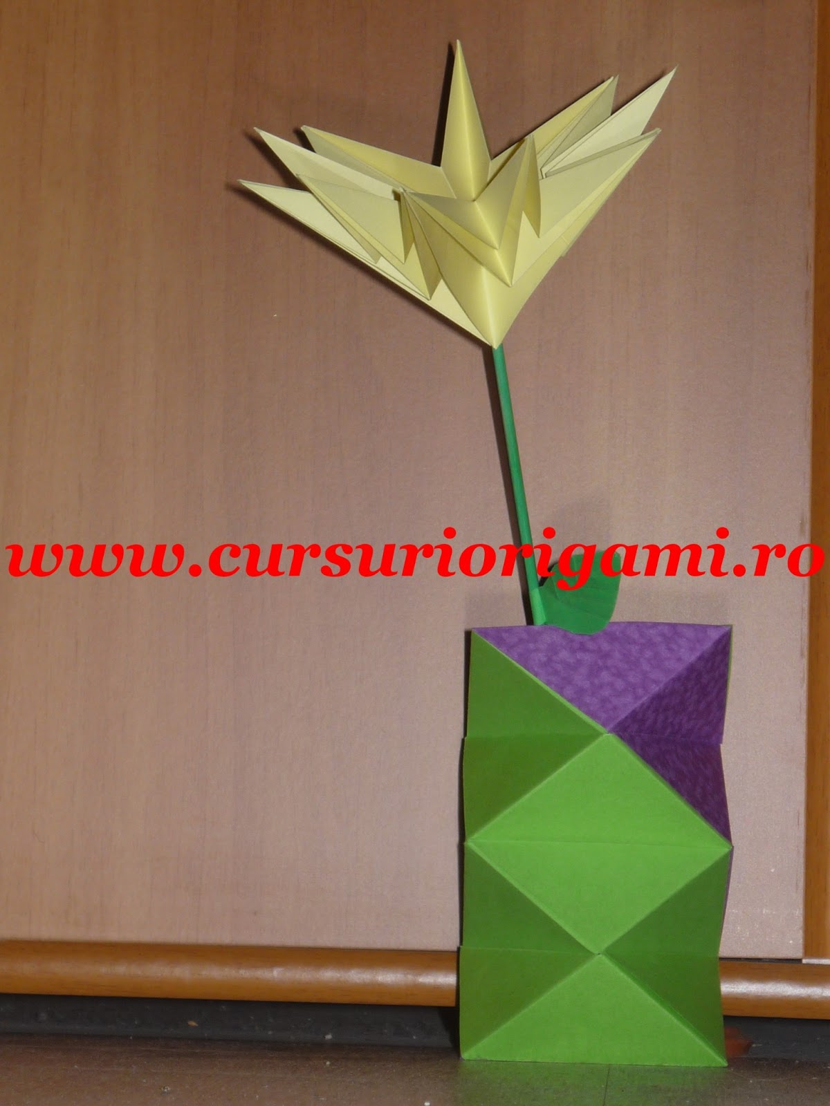 Cursuri Origami: Floare modulară