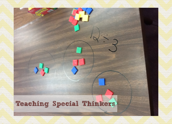 Division with Manipulatives - Teaching Special Thinkers