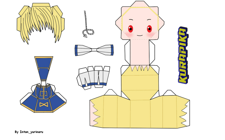 Akito Shion: Hunter x Hunter Chibi Papercraft