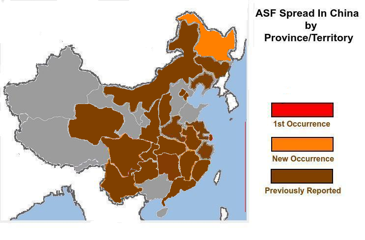 Avian Flu Diary: China MOA: Large Outbreak Of ASF In Heilongjiang Province