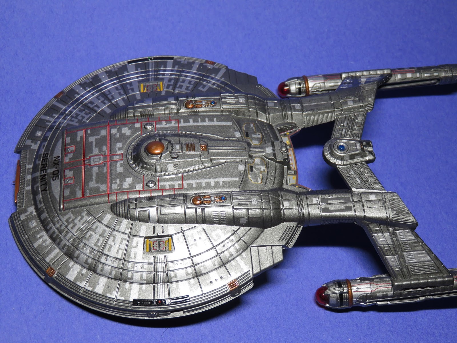 Rebels at Cloud Nine Blog: Polar Lights 1:1000 NX-05 Serenity (Custom ...