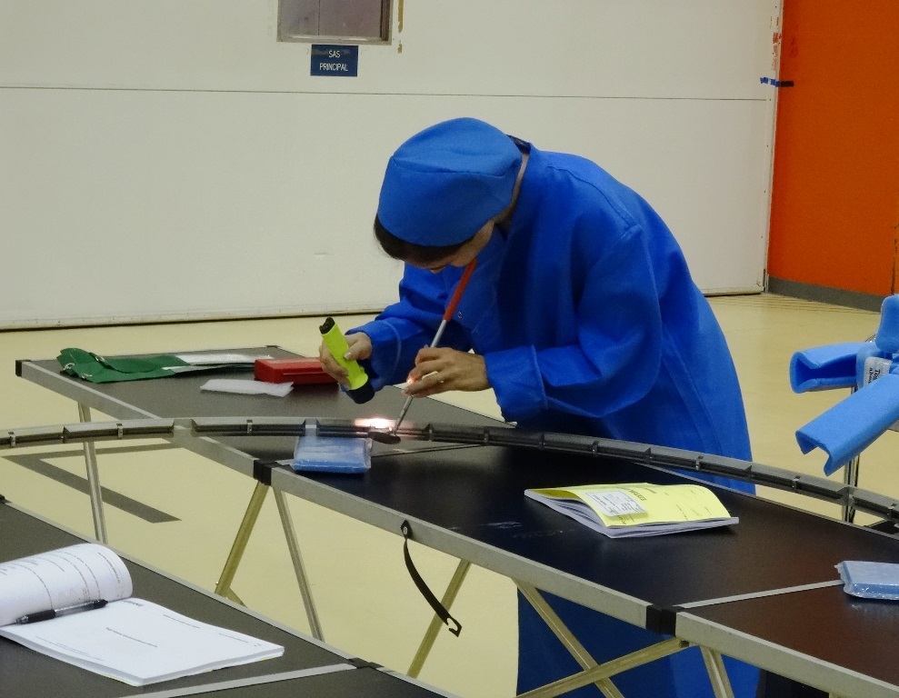 MSG-4 Launch Campaign: (C19) Adaptor and Clamp Band Inspection