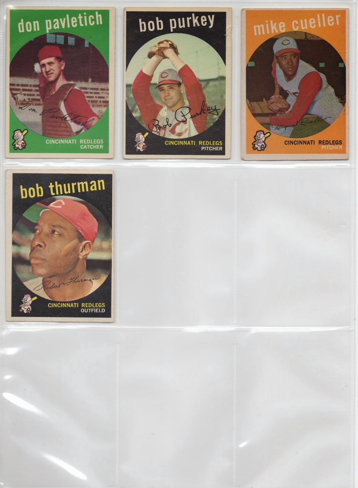 Cincinnati Reds Baseball Card Collector: 1959 Topps Cincinnati Reds ...