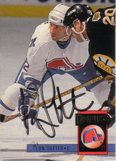 Hell's Valuable Collectibles: Ron Sutter: 2 Autographed Cards