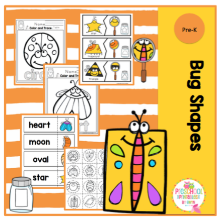 Bug Shapes ~ Preschool Printables