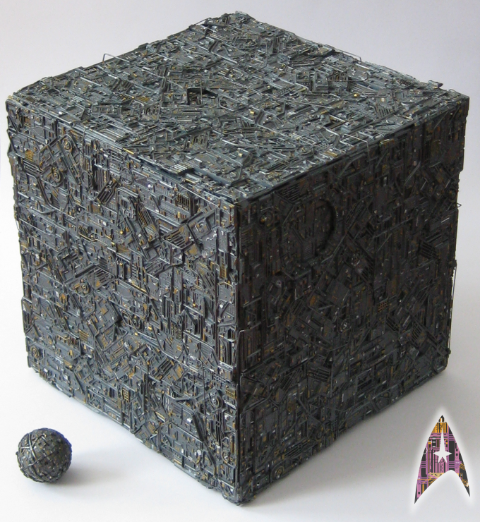 FLEETYARD STAR TREK modeling blog: Borg Cube - Coloration Part 2