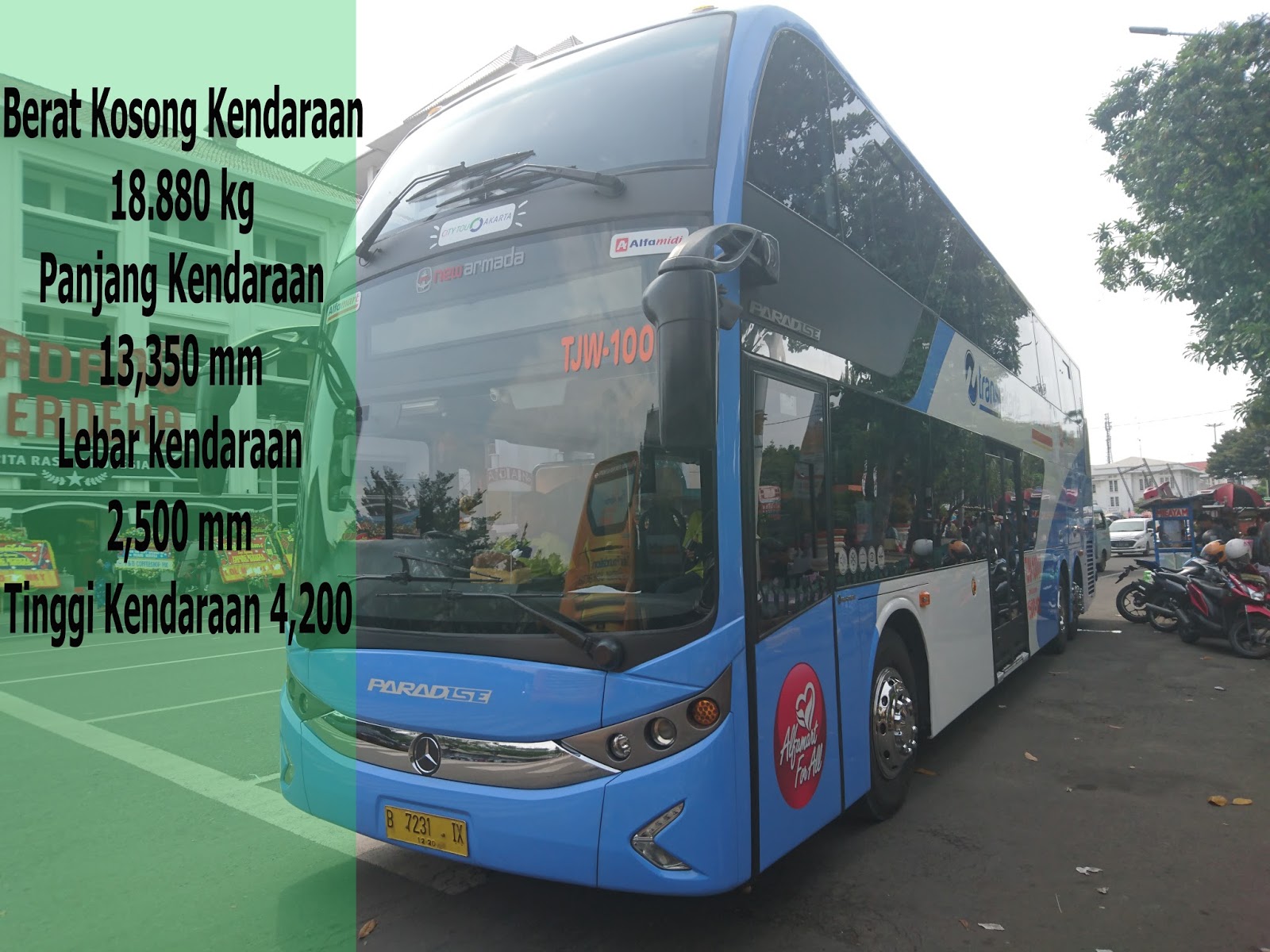 Bus Tingkat / Double Decker Transjakarta, Untuk Berwisata di jakarata