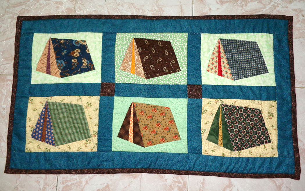 Finished Project: mom's camping tent quilt | ProtoQuilt