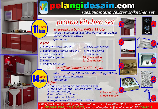 Kitchenset Pelangi Desain Interior: Promo Kitchen Set Meja Bar Murah ...