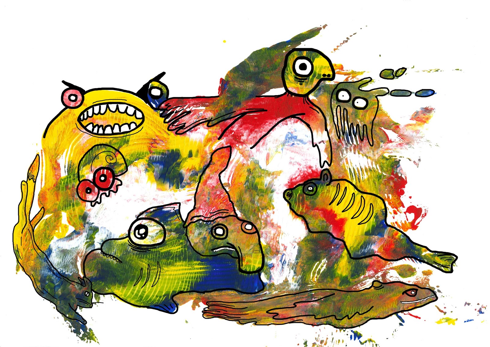 Alex Parker - Illustrator 5508: Concept Art Decalcomania