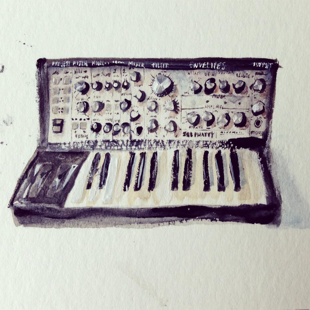 MATRIXSYNTH: Moog Sub Phatty Synth Art by Lucy Eldridge