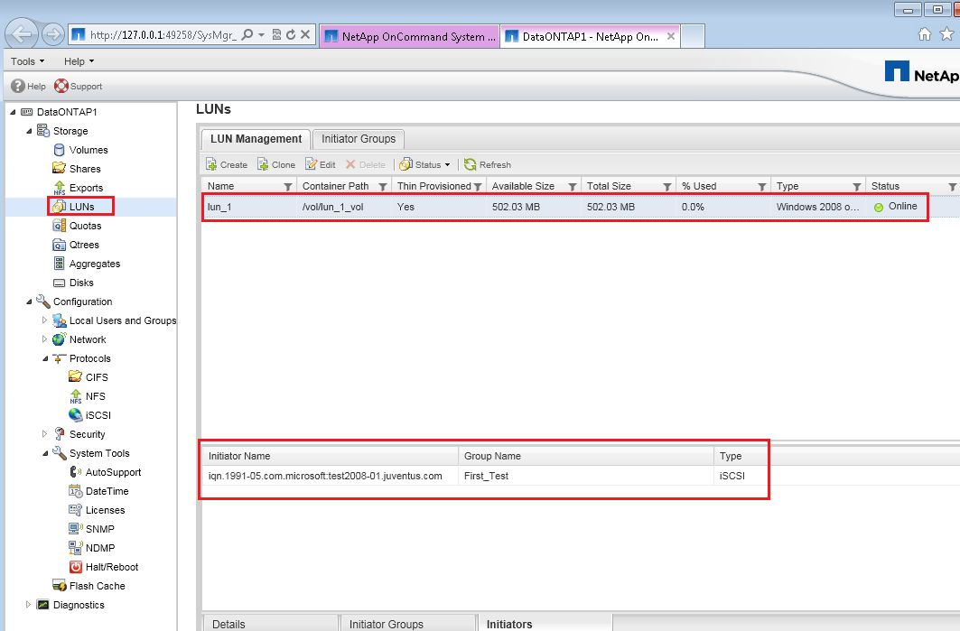 shendy blog: NetApp 8.2 Simulation : Part 4 iSCSI configuration ...