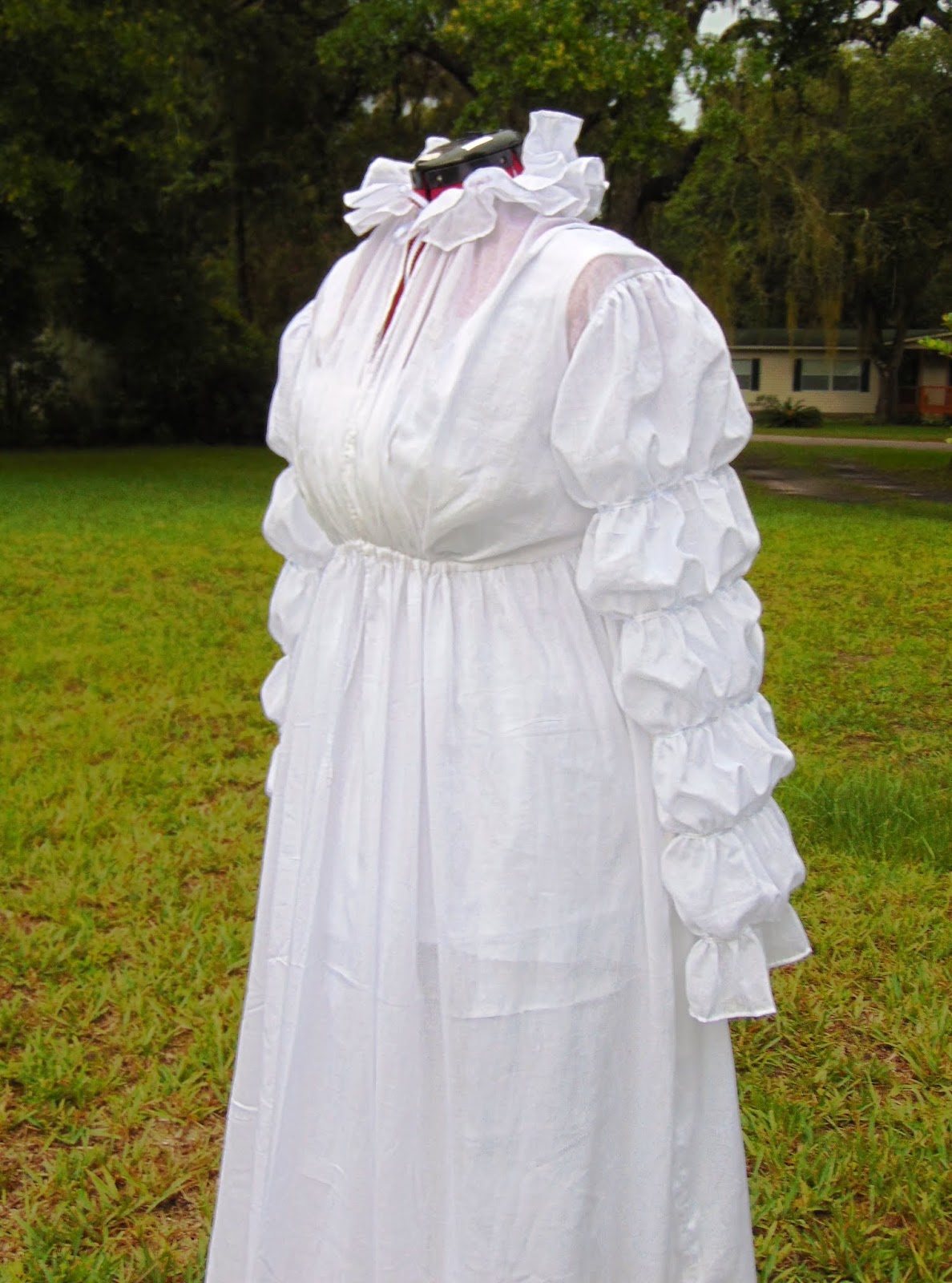 The Antique Sewist: Regency Mameluke Sleeve Dress w/ Jumper