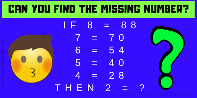 Logical Math Puzzle and Answer: Find Missing Number