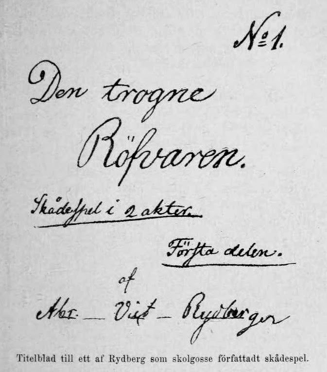 Viktor Rydberg: Rydbergs liv i bilder