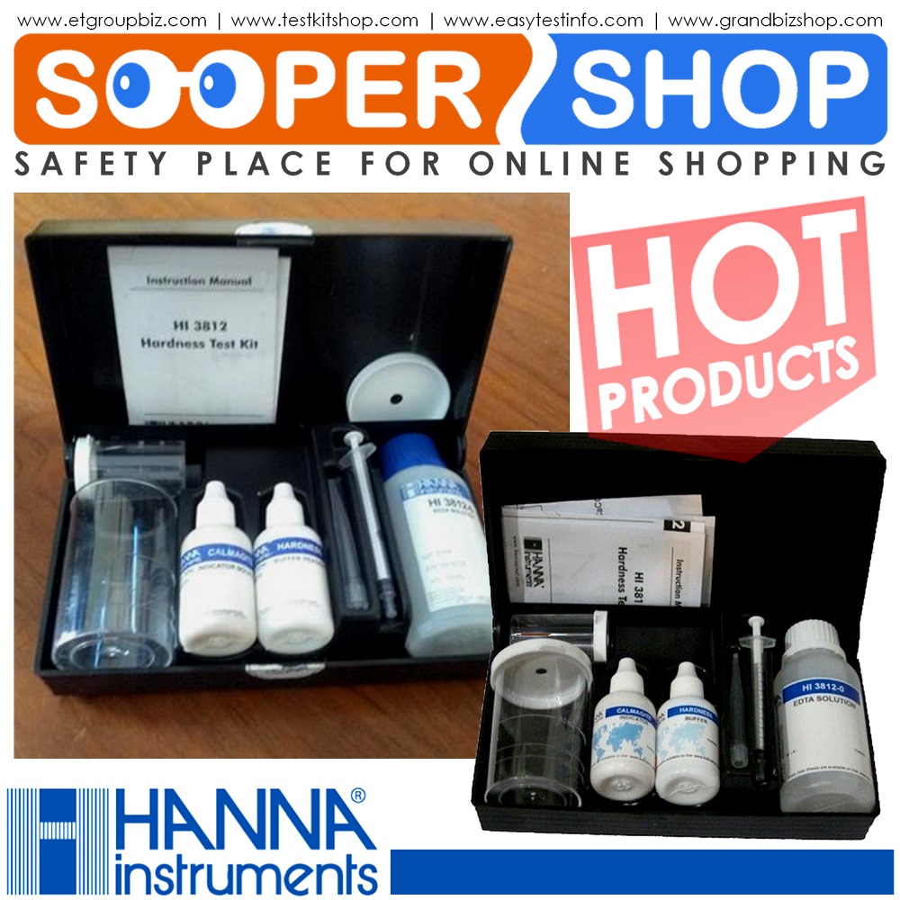 Water Hardness Test Kit (merk HANNA) HI 3812 - VisiOn Academy
