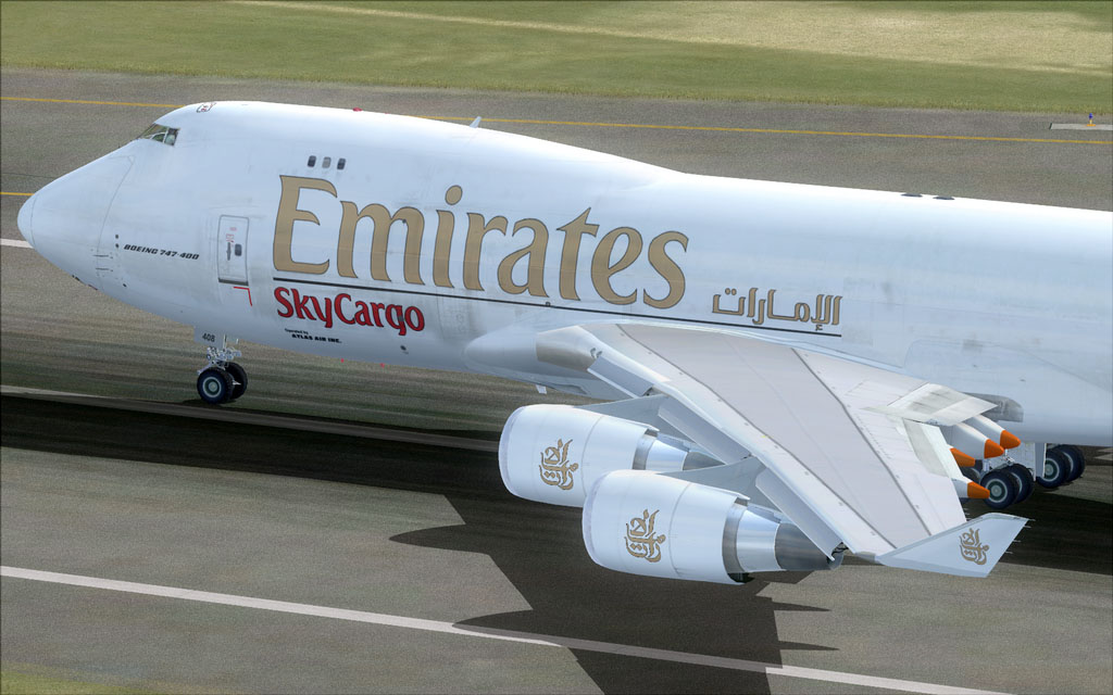 Texturas Brasileiras: Emirates SkyCargo Boeing 747-400F N408MC