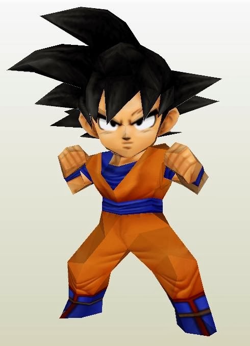 Papercraft Dragon Ball Chibi Goku ~ Papercraftsparati | Todos los ...