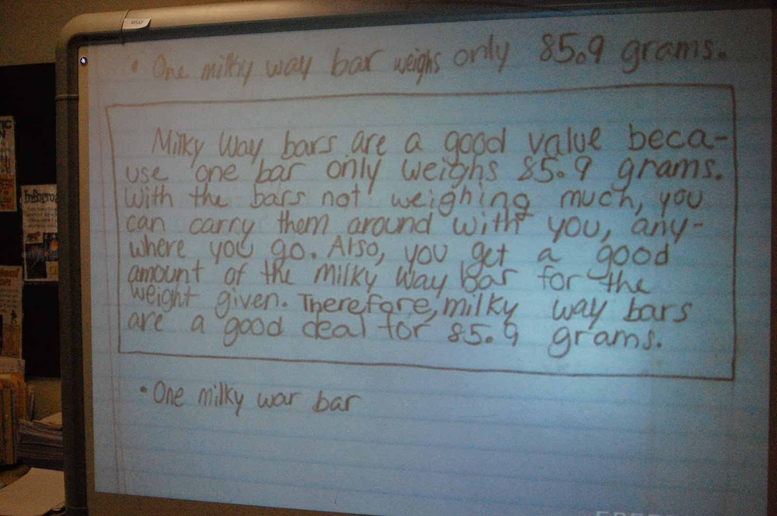 Notes from the nest: Argumentative body paragraph