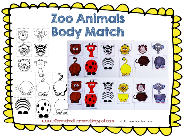 ESL/EFL Preschool Teachers: Zoo Animal Theme for the Kindergarten ELL