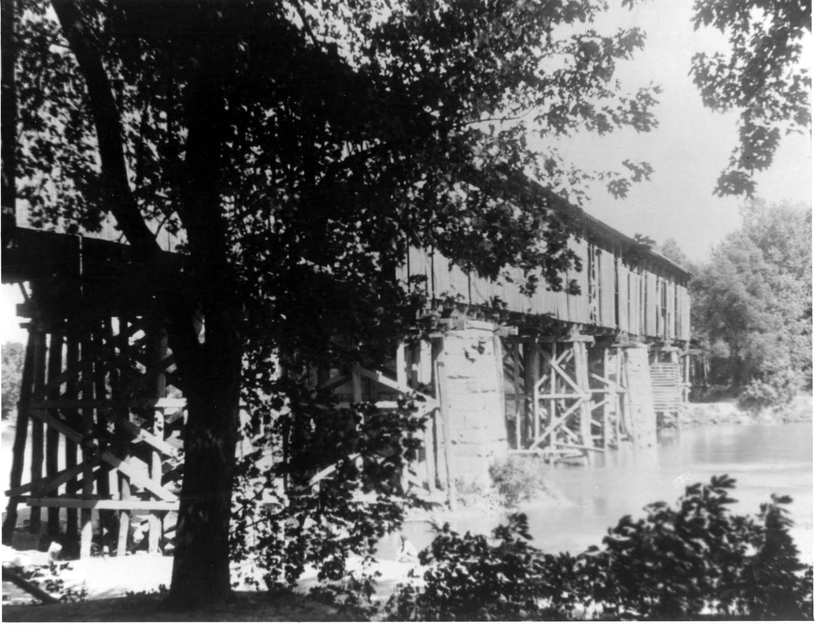 Industrial History: Monon Bridge over White River near Elliston, IN