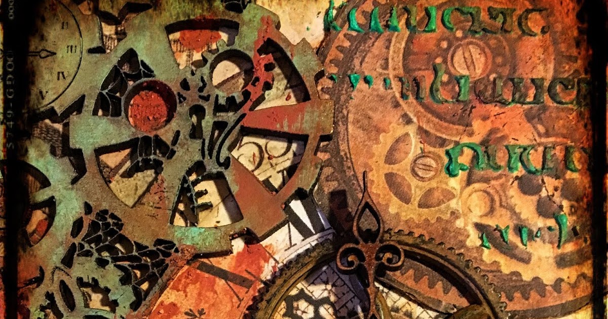 Calico Craft Parts: Clockwork themed book box by Zuzu