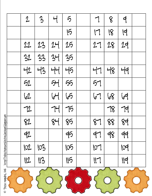 Number Grids and the TpT Newsletter - Tales from Outside the Classroom