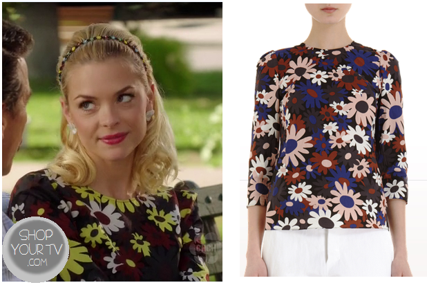 Hart of Dixie: Season 2 Episode 14 Lemon's Daisy Print Top | Shop Your TV