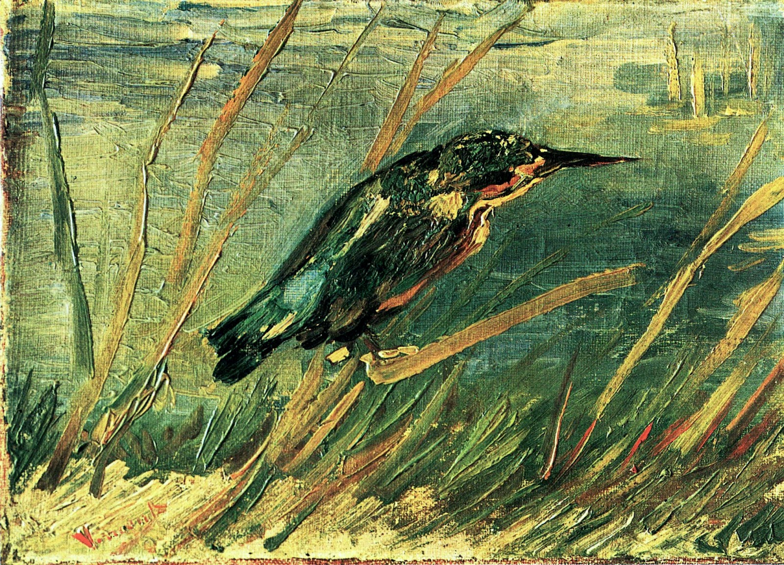 Vincent Van Gogh | In the springtime a bird in a cage /A primavera un ...