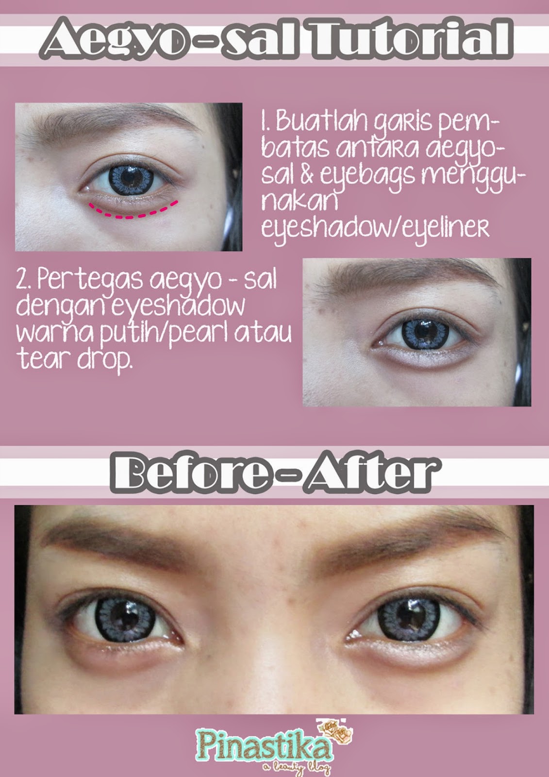 Tutorial : Cara Membuat Aegyo-sal (Eye Smiles) ~ Paman Crab