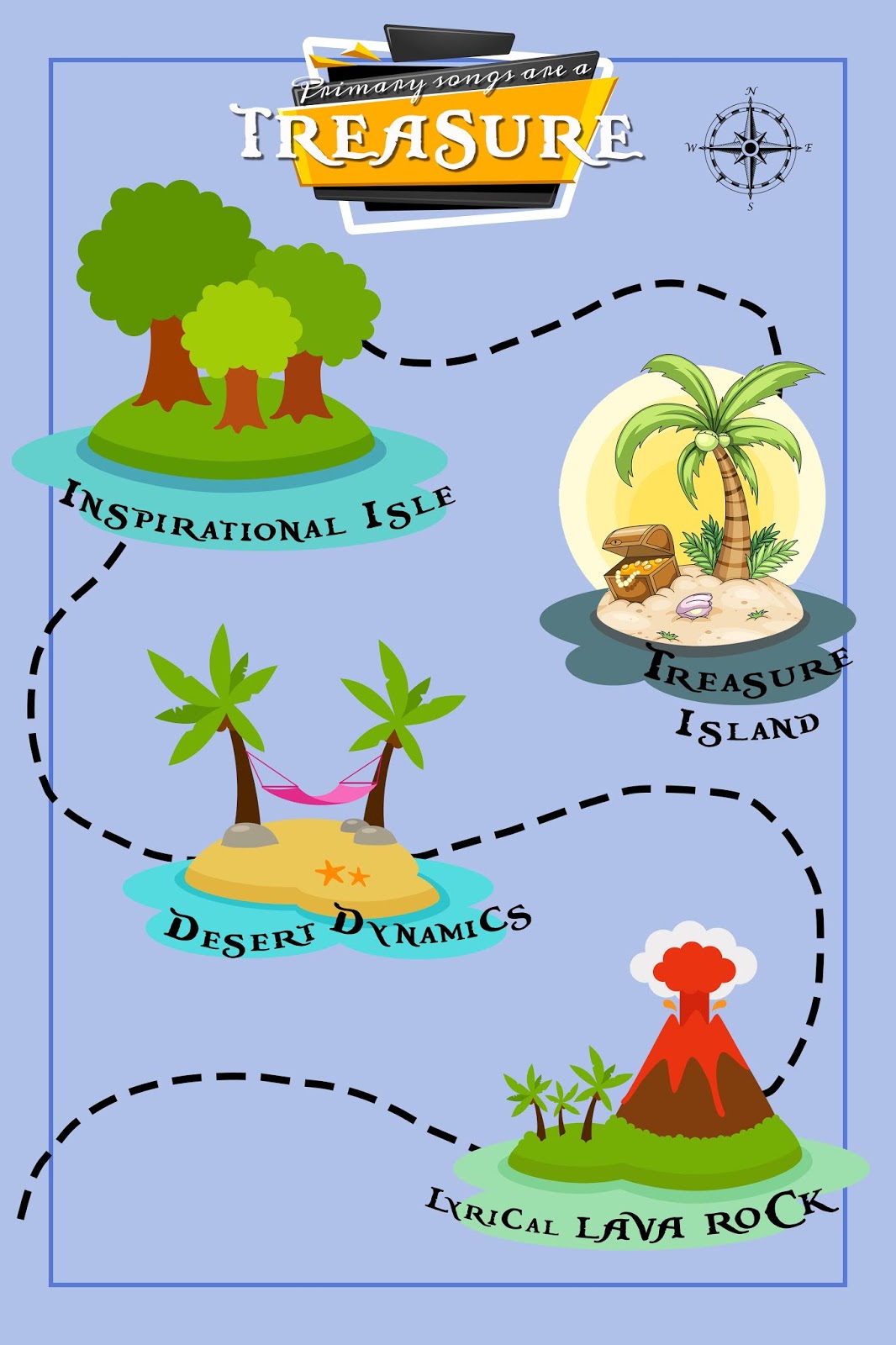 Camille's Primary Ideas: Primary Songs Are a Treasure - Treasure Hunt ...