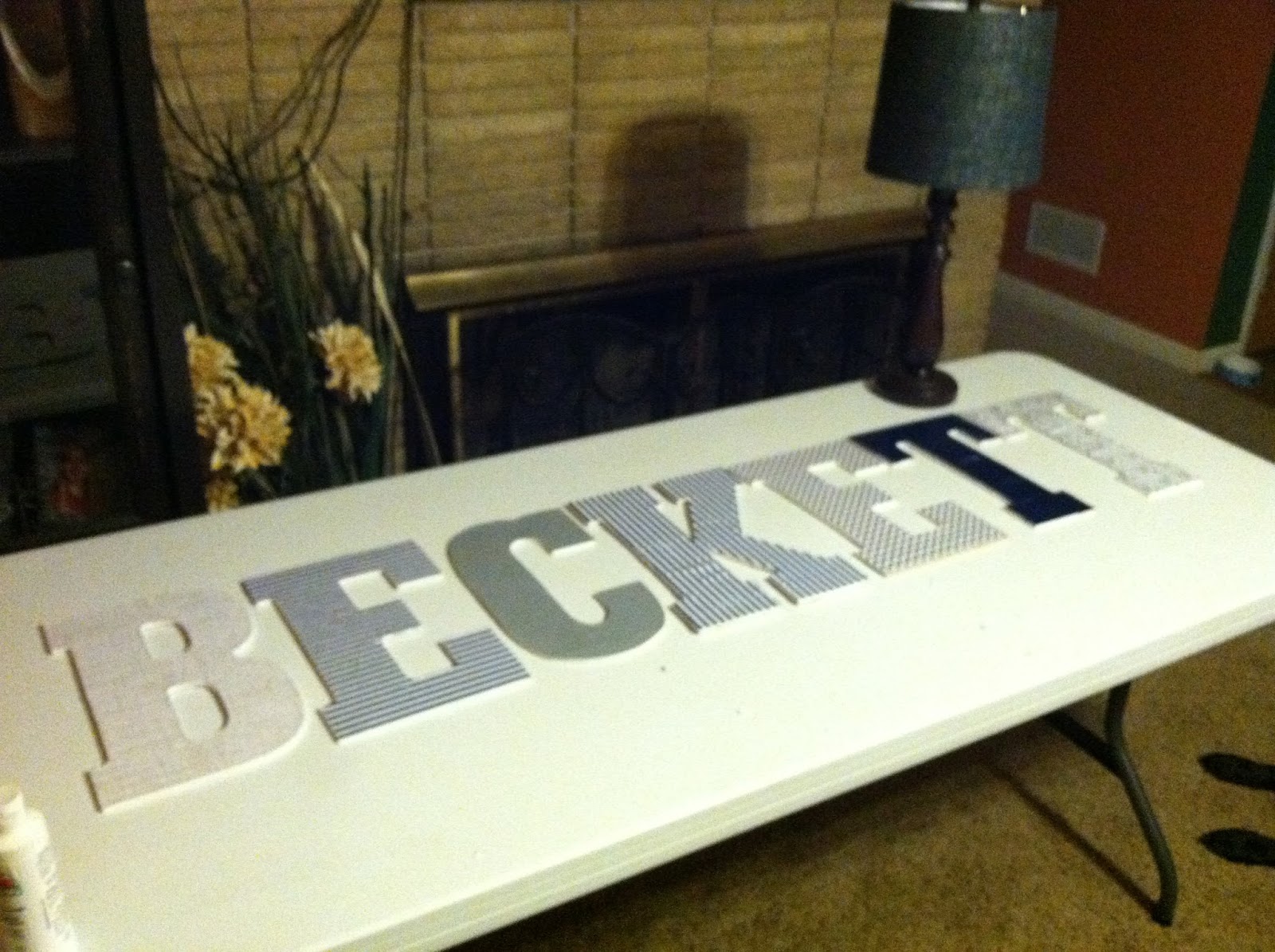Beckett Name Sign | A Sweet Life with Buck & Chuck