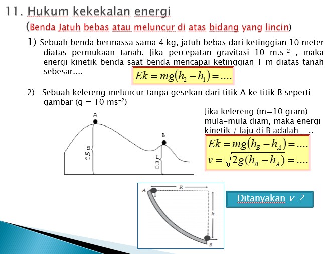 Hukum Kekekalan Energi | www.fisika.info