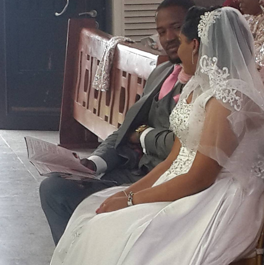 Photos from actor Mofe Duncan's church wedding today